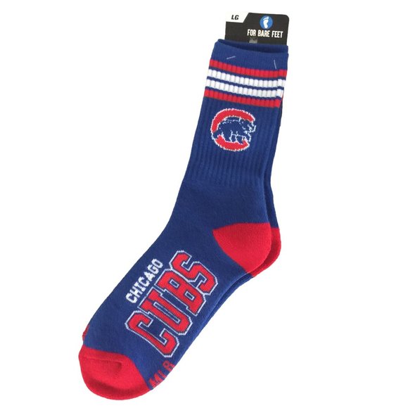 For Bare Feet | Underwear & Socks | Chicago Cubs 4 Stripe Deuce Mens ...